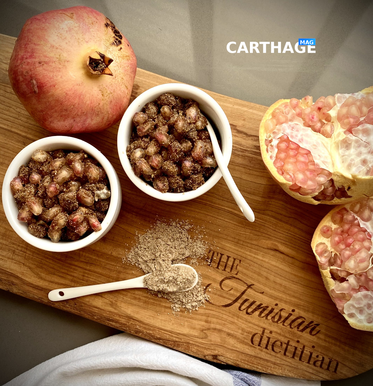 Tunisian Breakfast for Champions: "Zamit" with Pomegranate