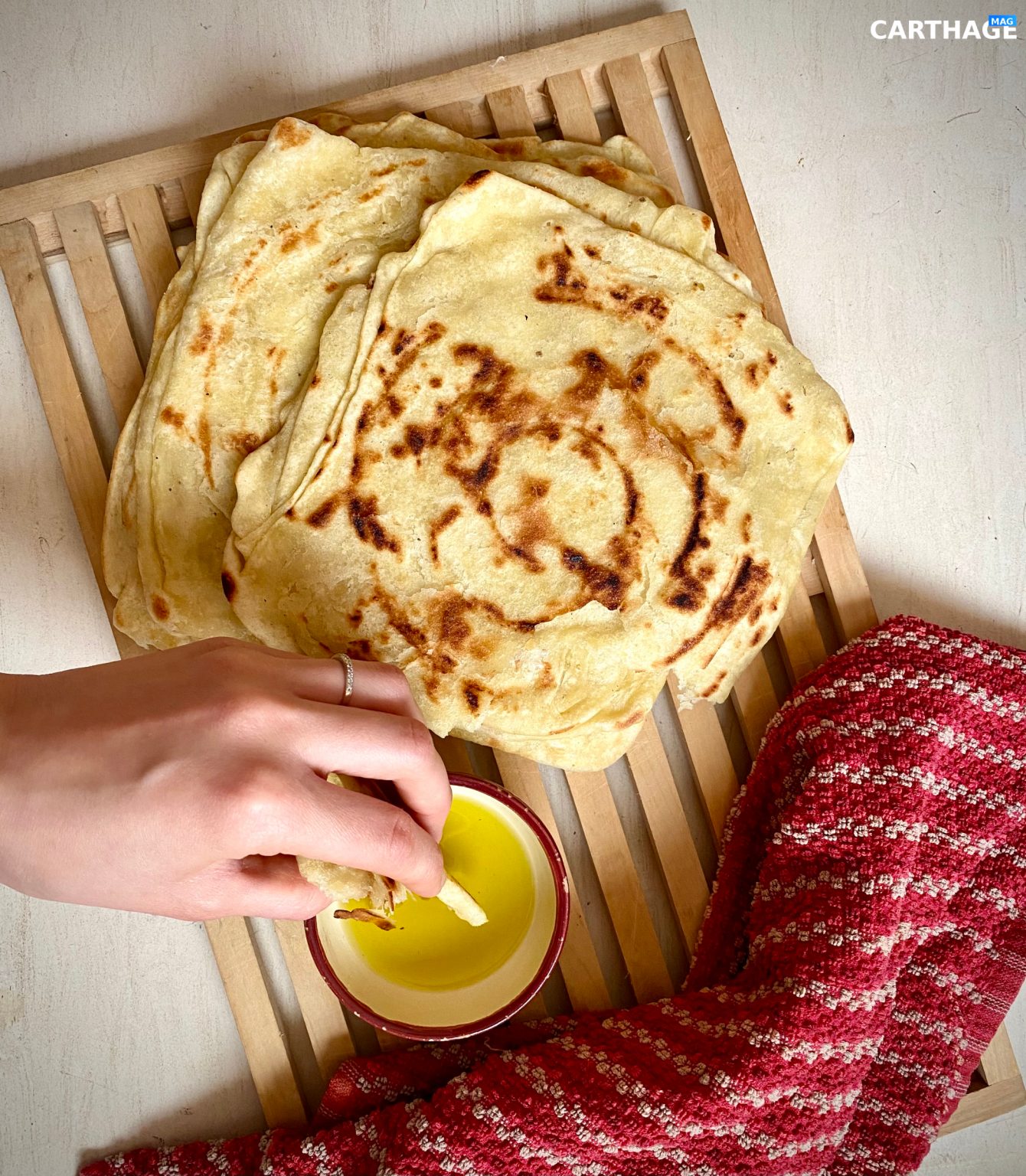 Mlewi: The Most Popular Tunisian Flatbread — Carthage Magazine